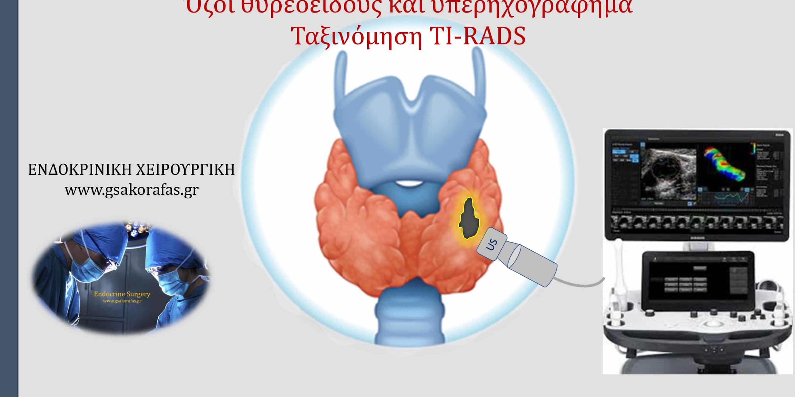 Όζοι θυρεοειδούς και υπερηχογράφημα: ταξινόμηση TI-RADS